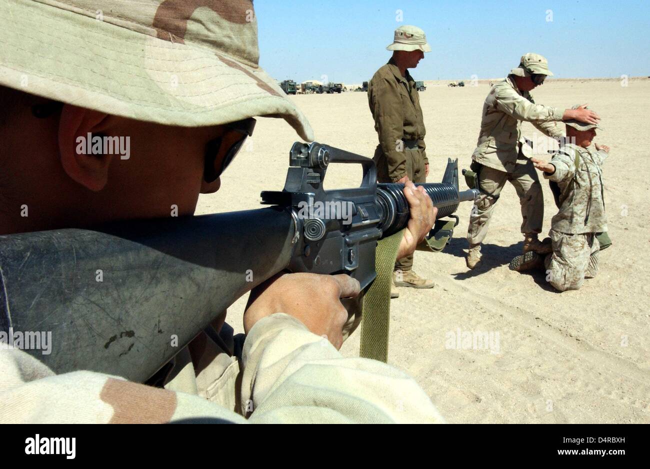 US marines of the Delta company of the 3rd Light Armored Reconnaissance ...