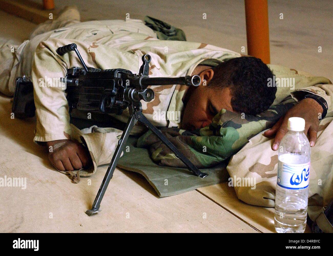 A US marine of the 3rd Light Armored Reconnaissance Battalion (LAR) has ...