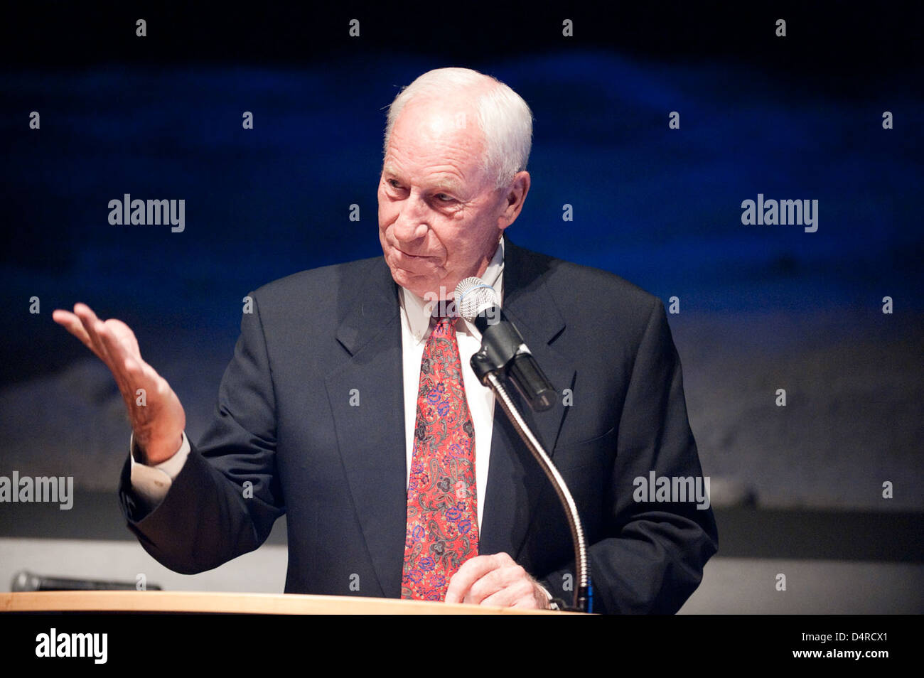 Al Worden, former Apollo astronaut, receives the Ambassador of ...