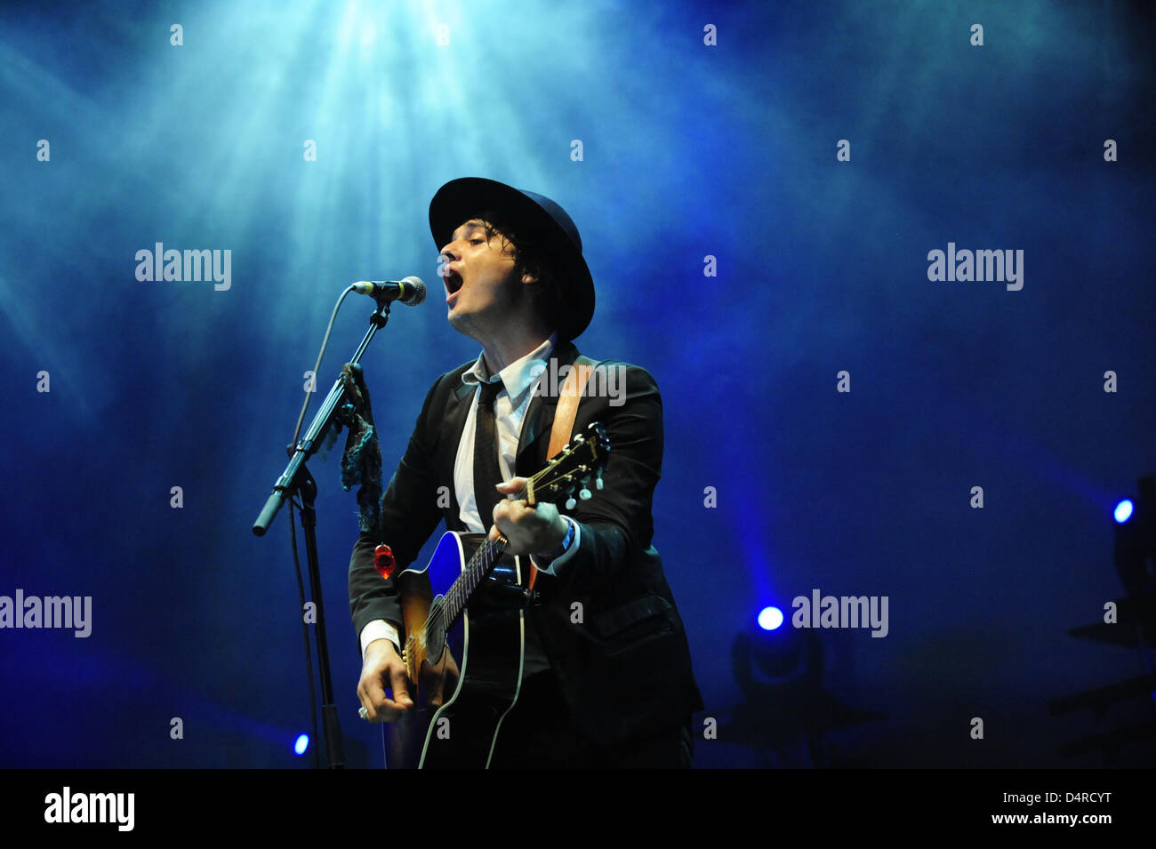 British rock musician Pete Doherty performs at the Berlin Festival in ...