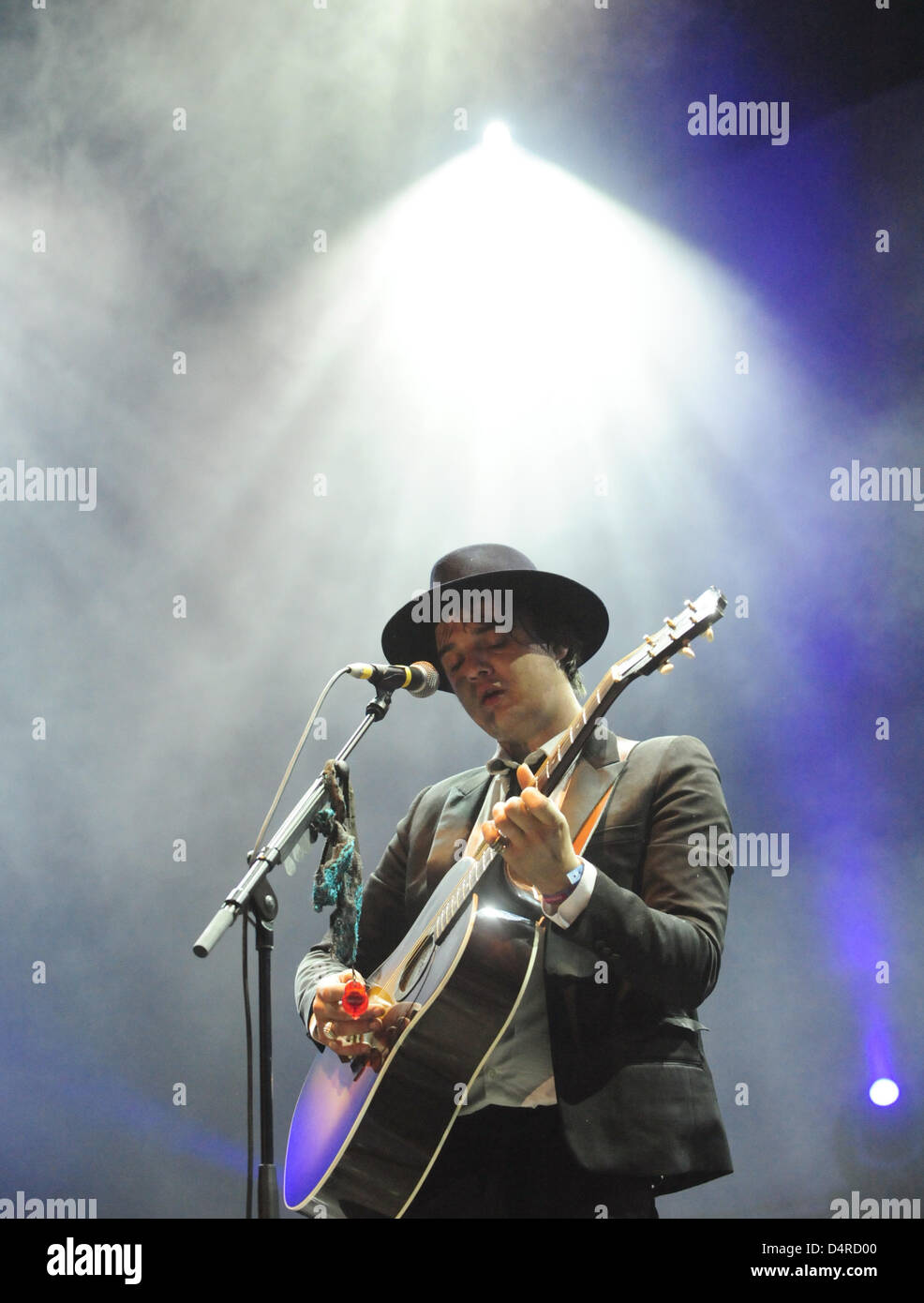 British rock musician Pete Doherty performs at the Berlin Festival in ...