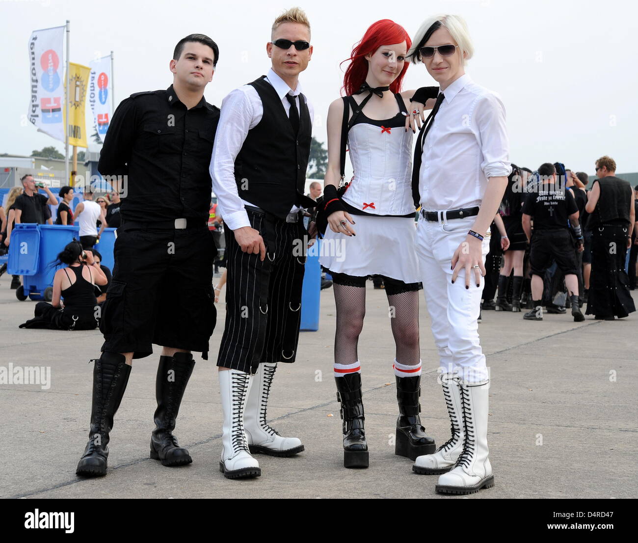 Group of gothic fans hi-res stock photography and images - Alamy