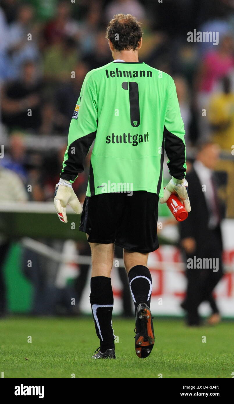 Stuttgart?s goalie Jens Lehmann pictured during the German Bundesliga ...