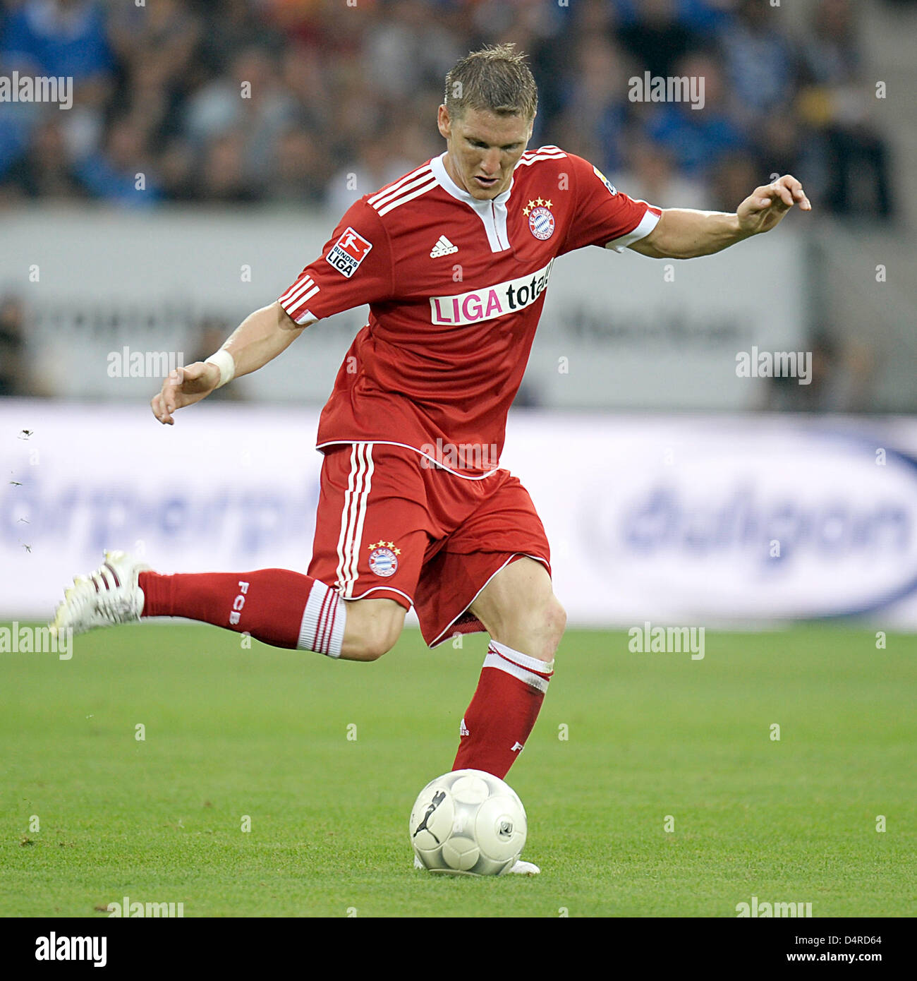 Bayern?s Bastian Schweinsteiger controls the ball during the German ...