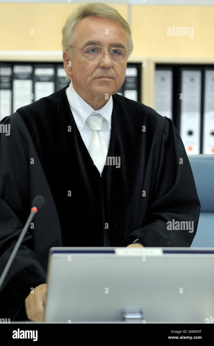 Chief judge Ottmar Breidling stands in the court room at the Higher ...
