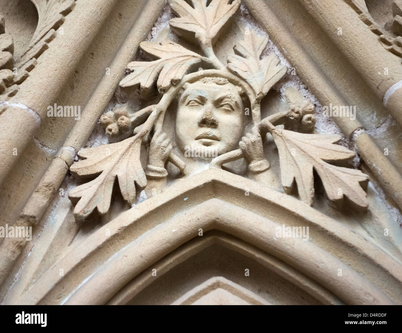 Green man carving church hi-res stock photography and images - Alamy