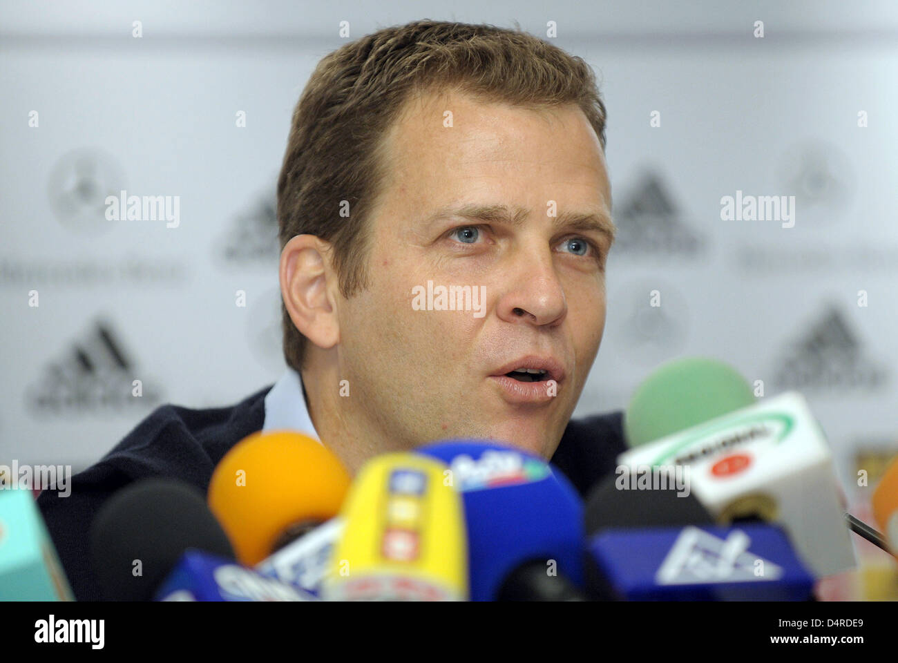 Germany?s PR manger Oliver Bierhoff pictured during a press conference ...