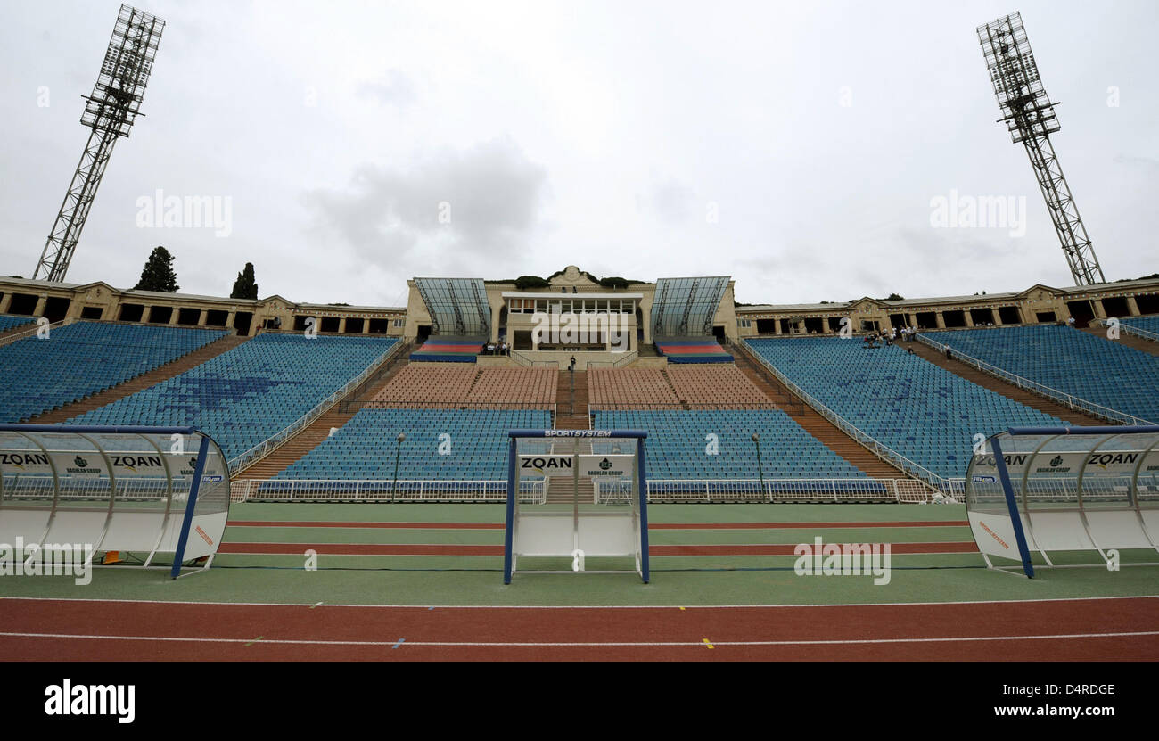 A general view of Tofik-Bachramow-Stadium in Baku, Azerbaijan, 11 ...