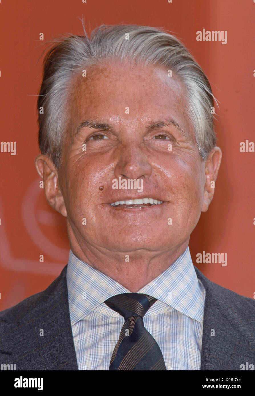 US actor George Hamilton poses during the ceremony for his new star on ...