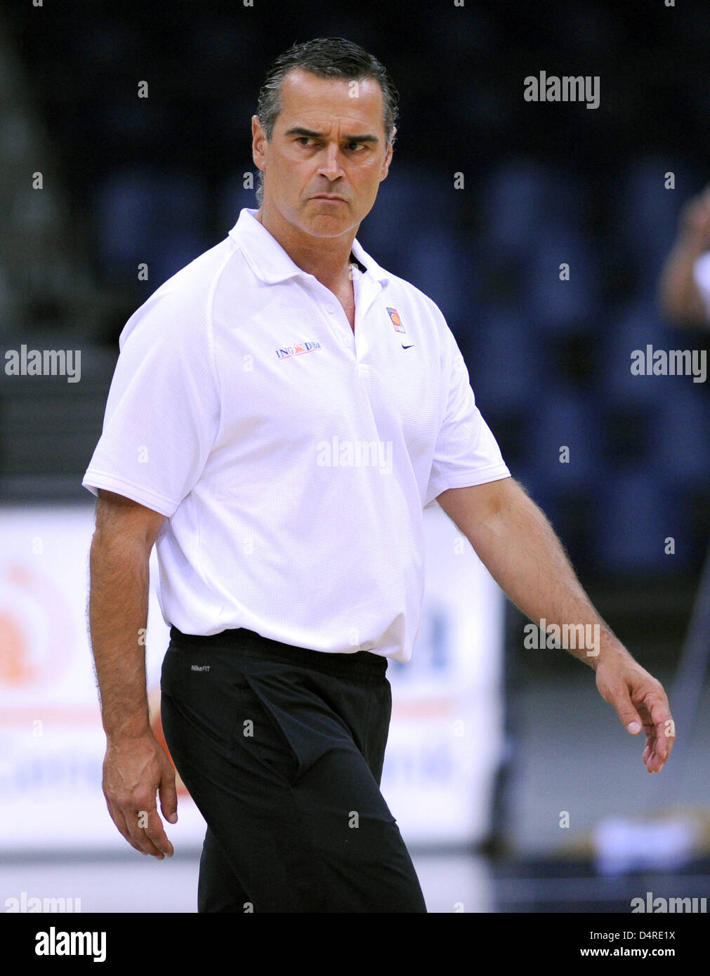 Head coach of the German basketball national team, Dirk Bauermann ...