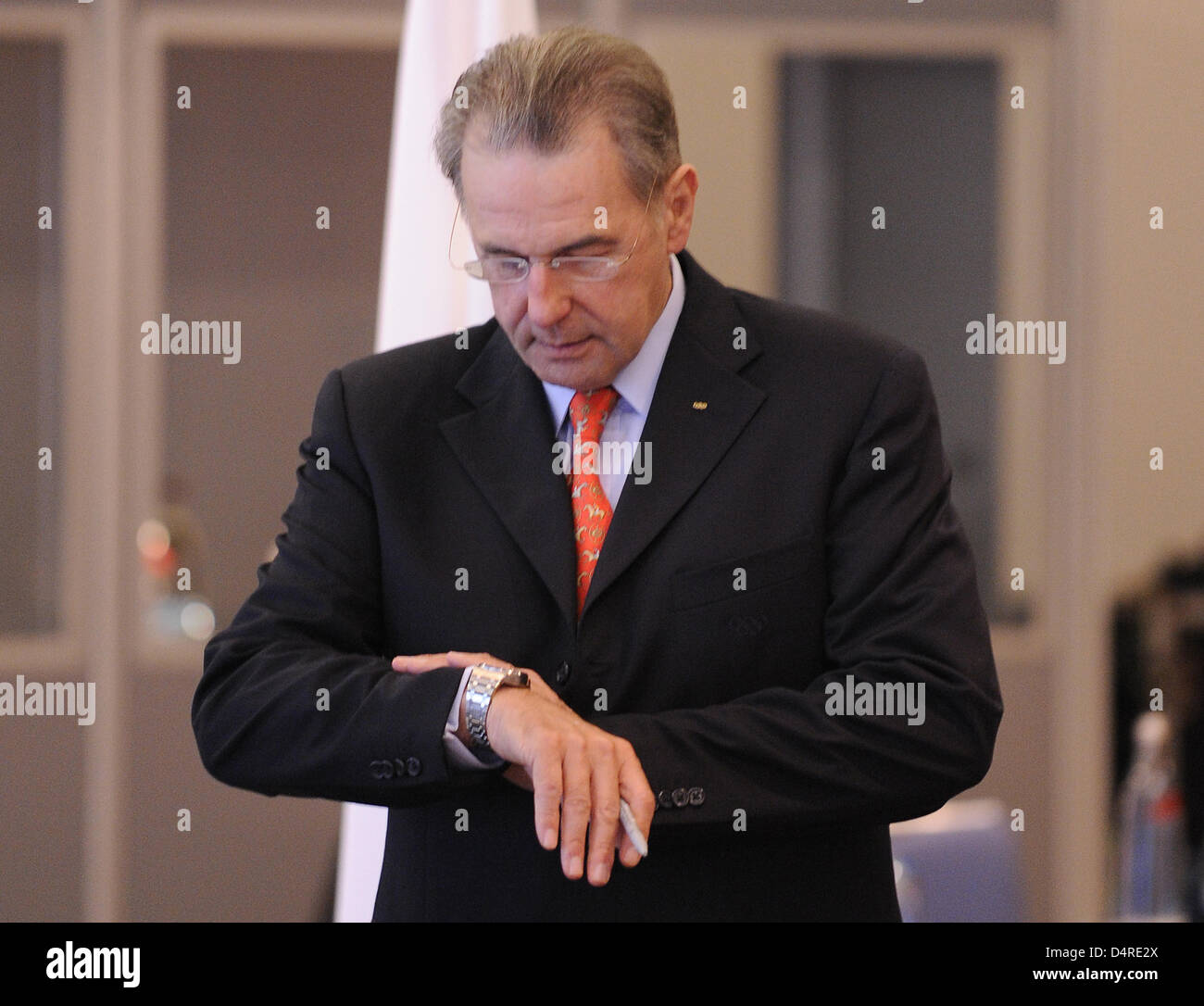 Jacques Rogge, President of International Olympic Commitee (IOC ...