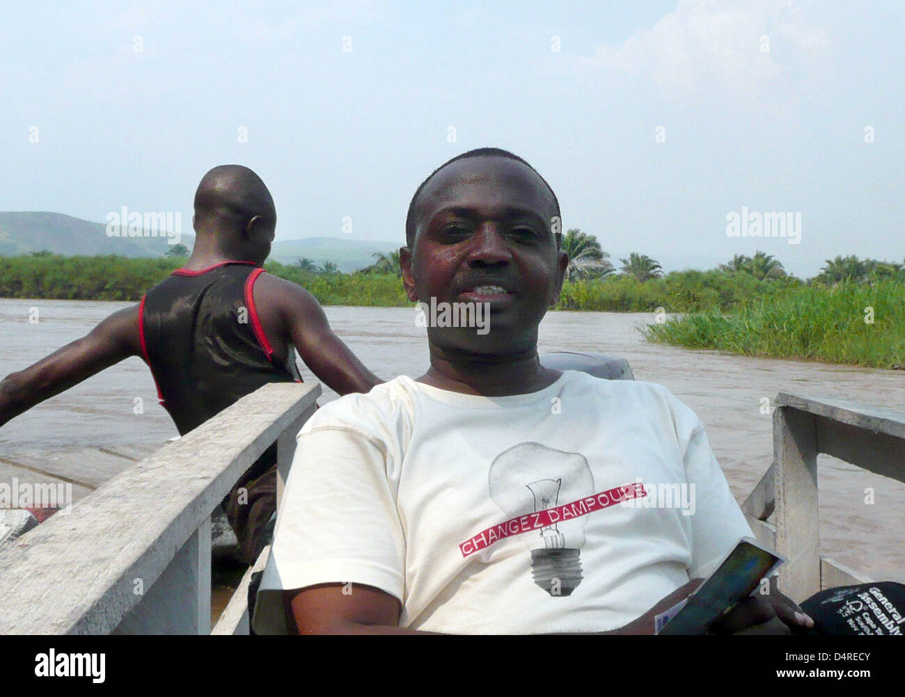 An undated handout released by Greenpeace displays Congolese biologist ...
