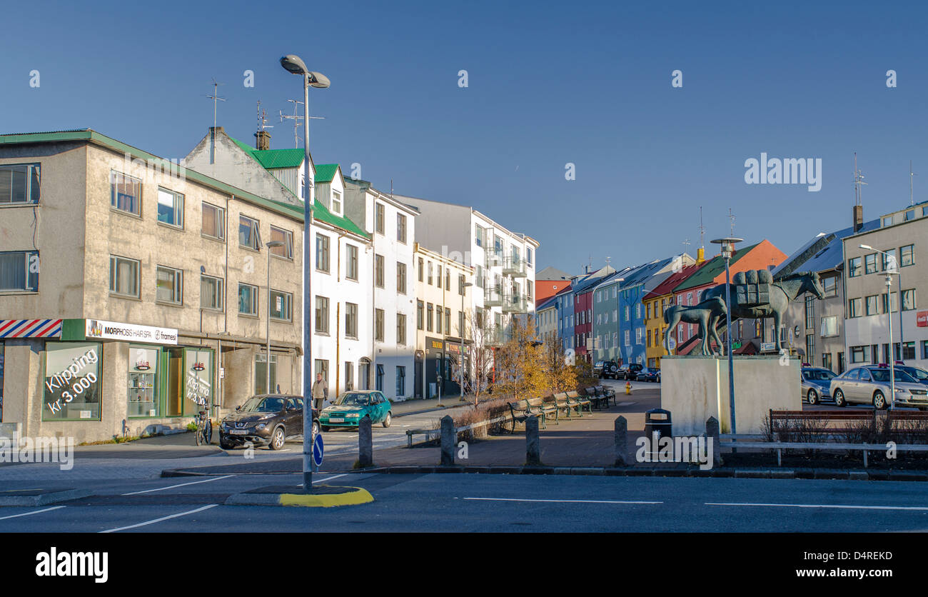 Colourful building reykjavik city hi-res stock photography and images ...