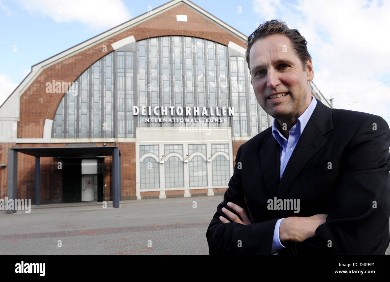Dirk Luckow, new director of the Deichtorhallen, poses in front of the ...