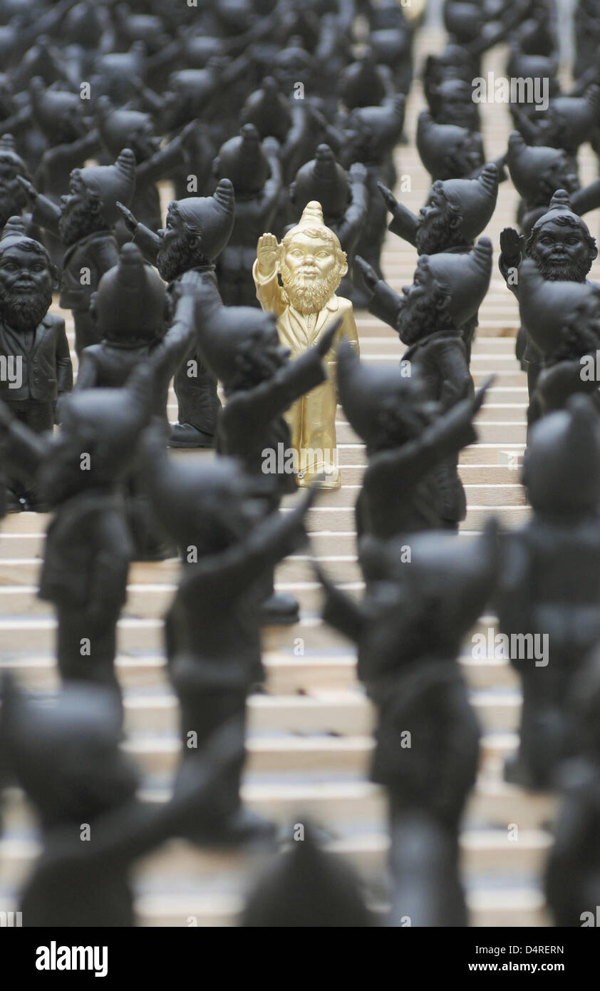 ?Hitler gnomes? stand in the old town of Straubing, Germany, 14 October ...