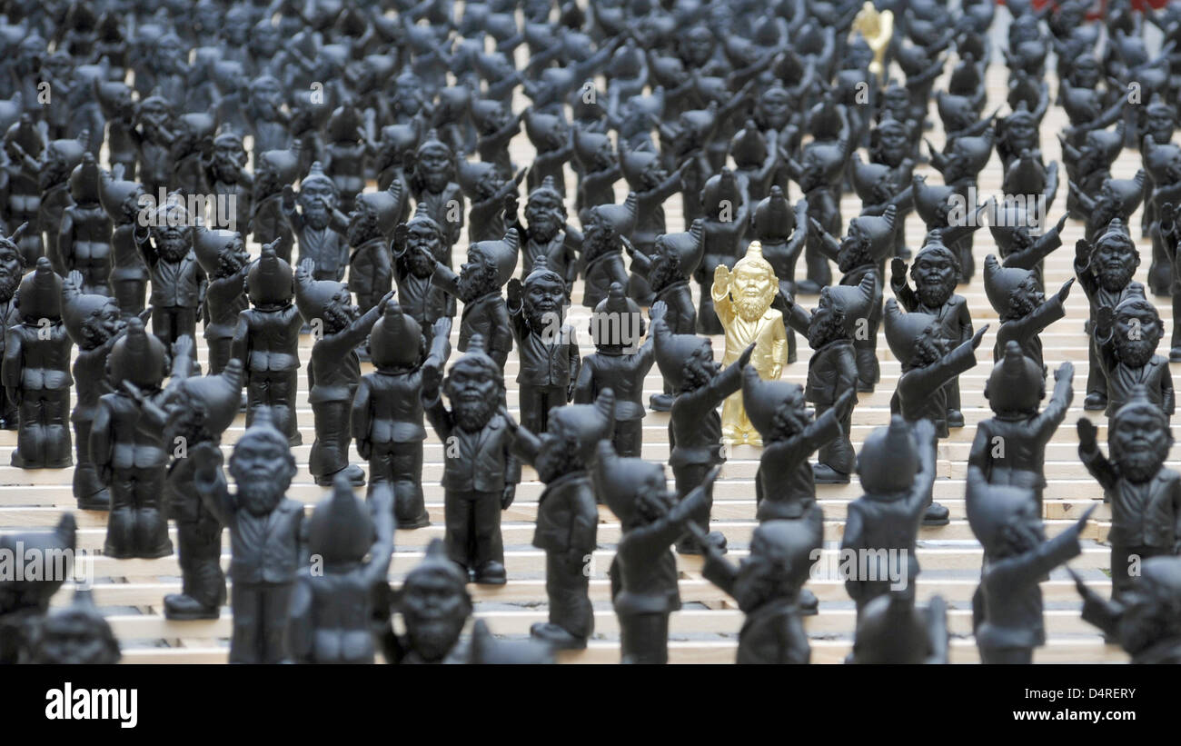 Hands raised for a fascist salute hi-res stock photography and images ...