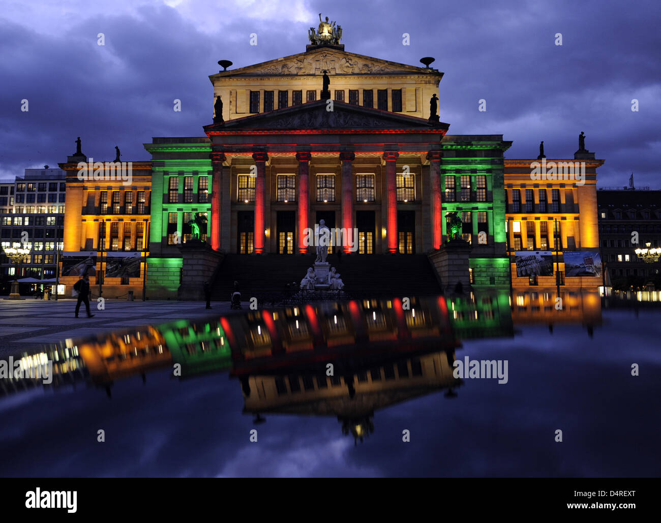 Landmarks are illuminated during the Festival of Lights in Berlin ...
