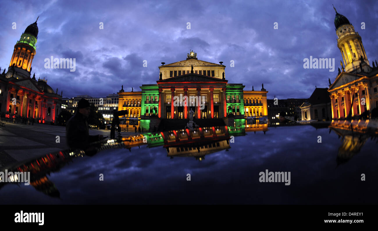 Landmarks are illuminated during the Festival of Lights in Berlin ...