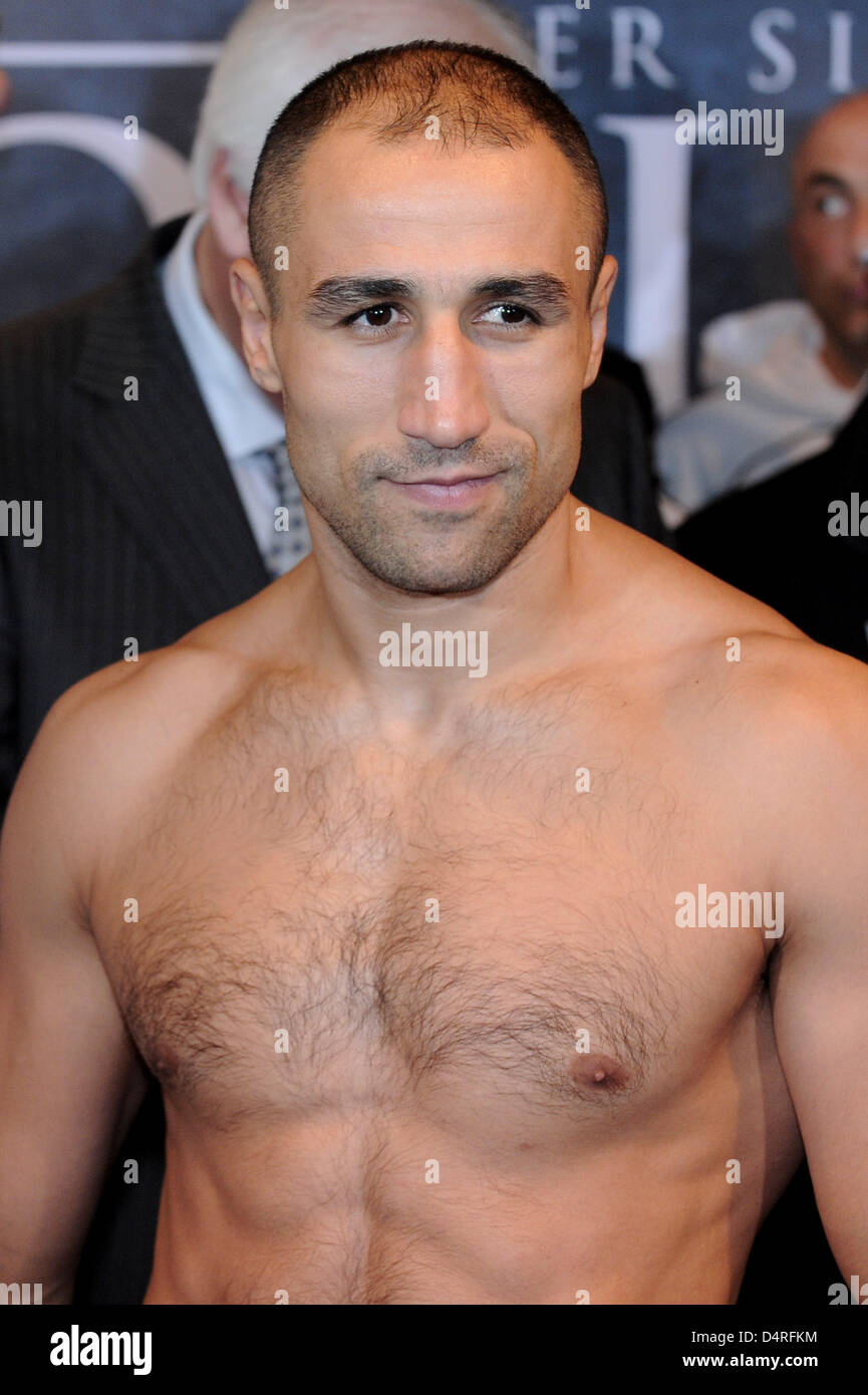 German-Armenian boxer Arthur Abraham poses for photographers during the ...