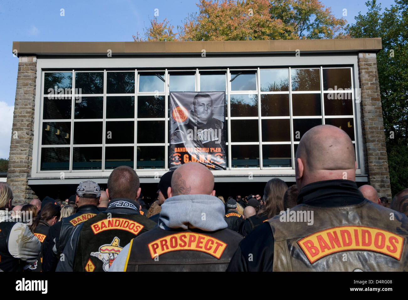 Members of Bandidos motorcycle gang attend the funeral of a murdered ...