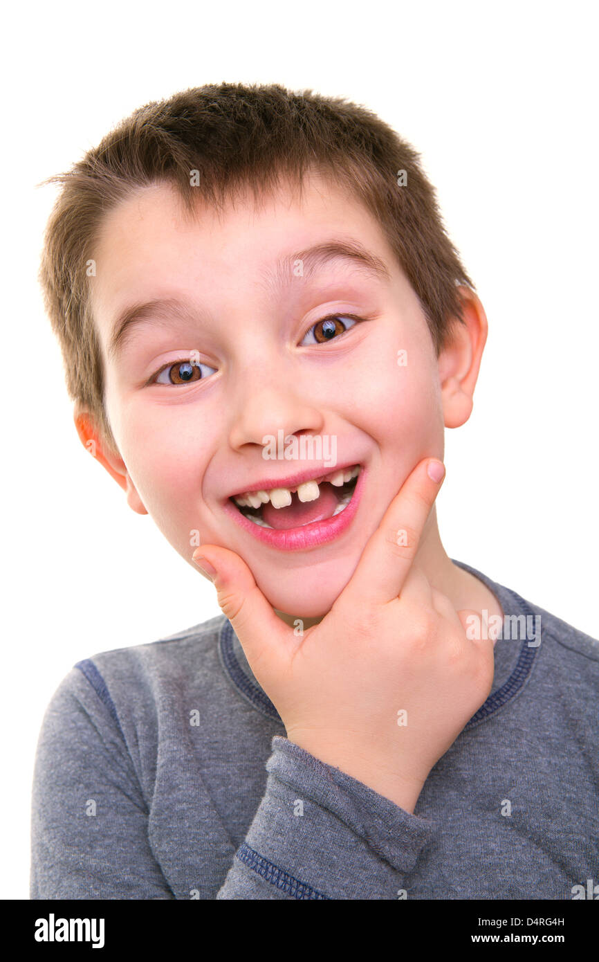 I have an Idea look from elementary school kid Stock Photo - Alamy