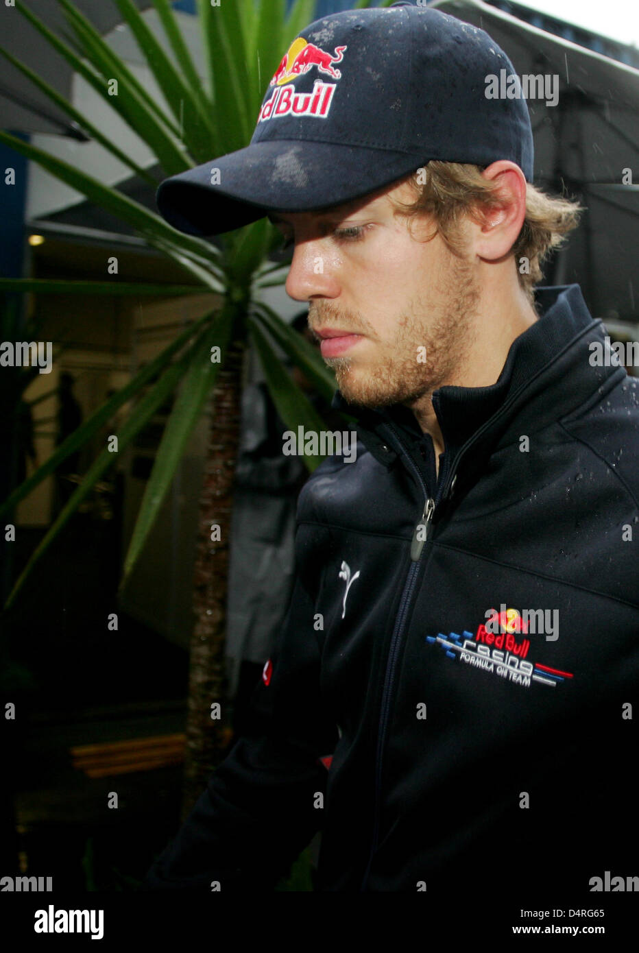 German Formula One driver Sebastian Vettel of Red Bull Racing walks ...