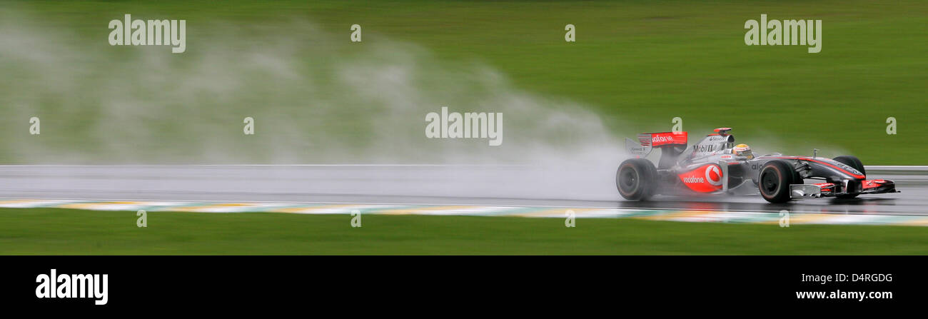 GBritish Formula One driver Lewis Hamilton of McLaren Mercedes takes a ...
