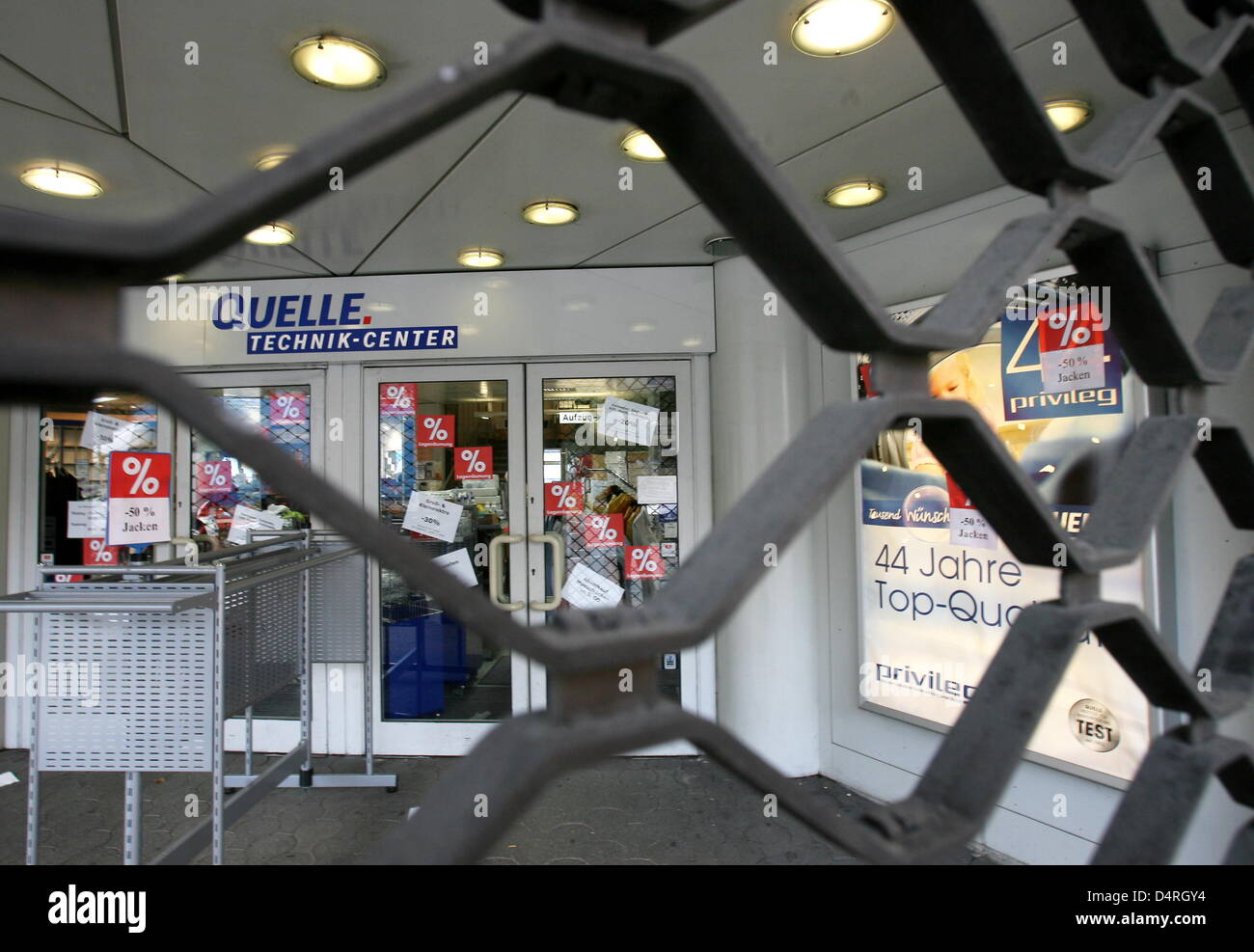 A yet closed Quelle department store pictured in Munich, Germany, 21 ...