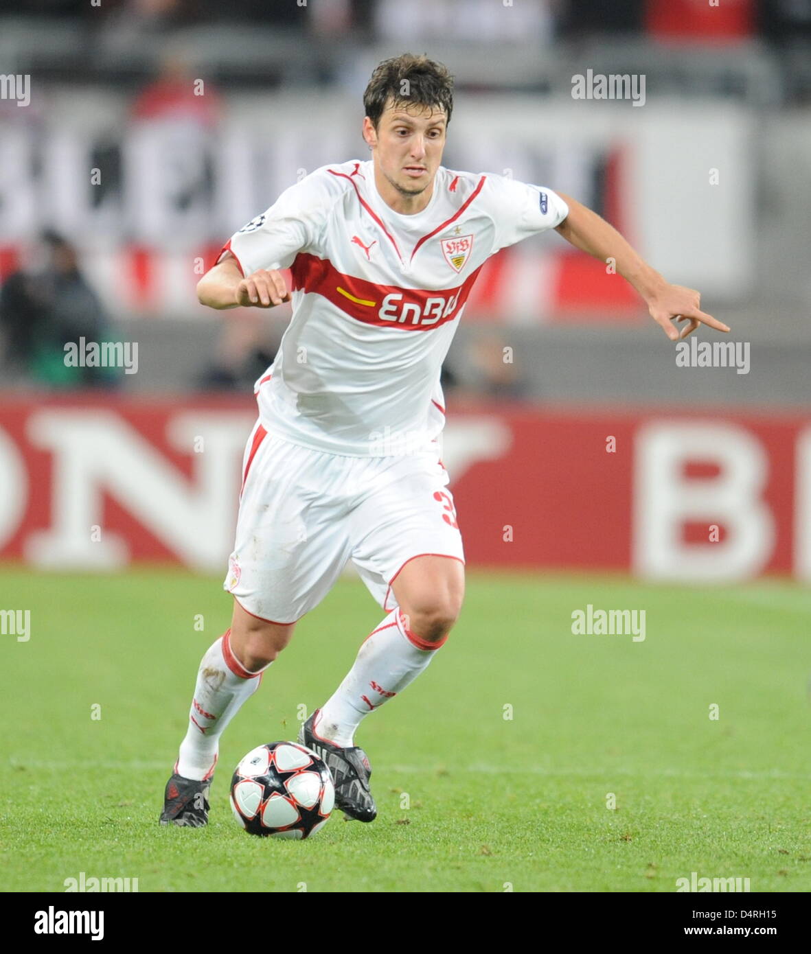 Stuttgart?s Zdravko Kuzmanovic shown in action during the Champions ...