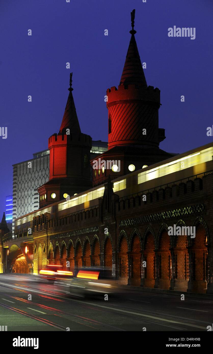 Landmarks are illuminated during the Festival of Lights in Berlin ...