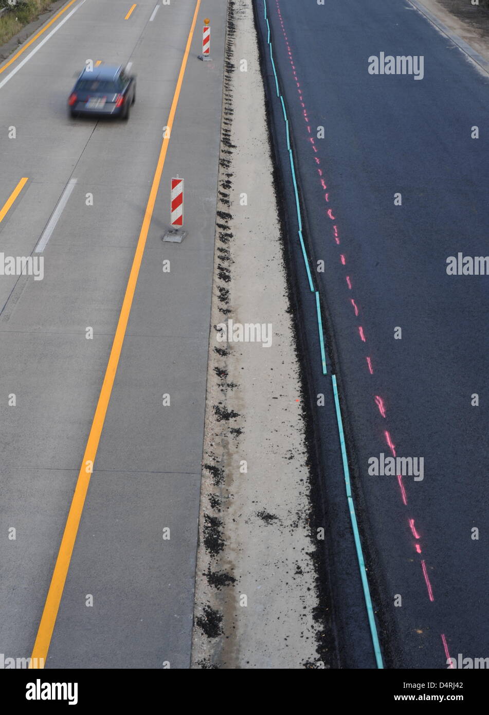 The A5 motorway between Frankfurt Main and Darmstadt is under ...