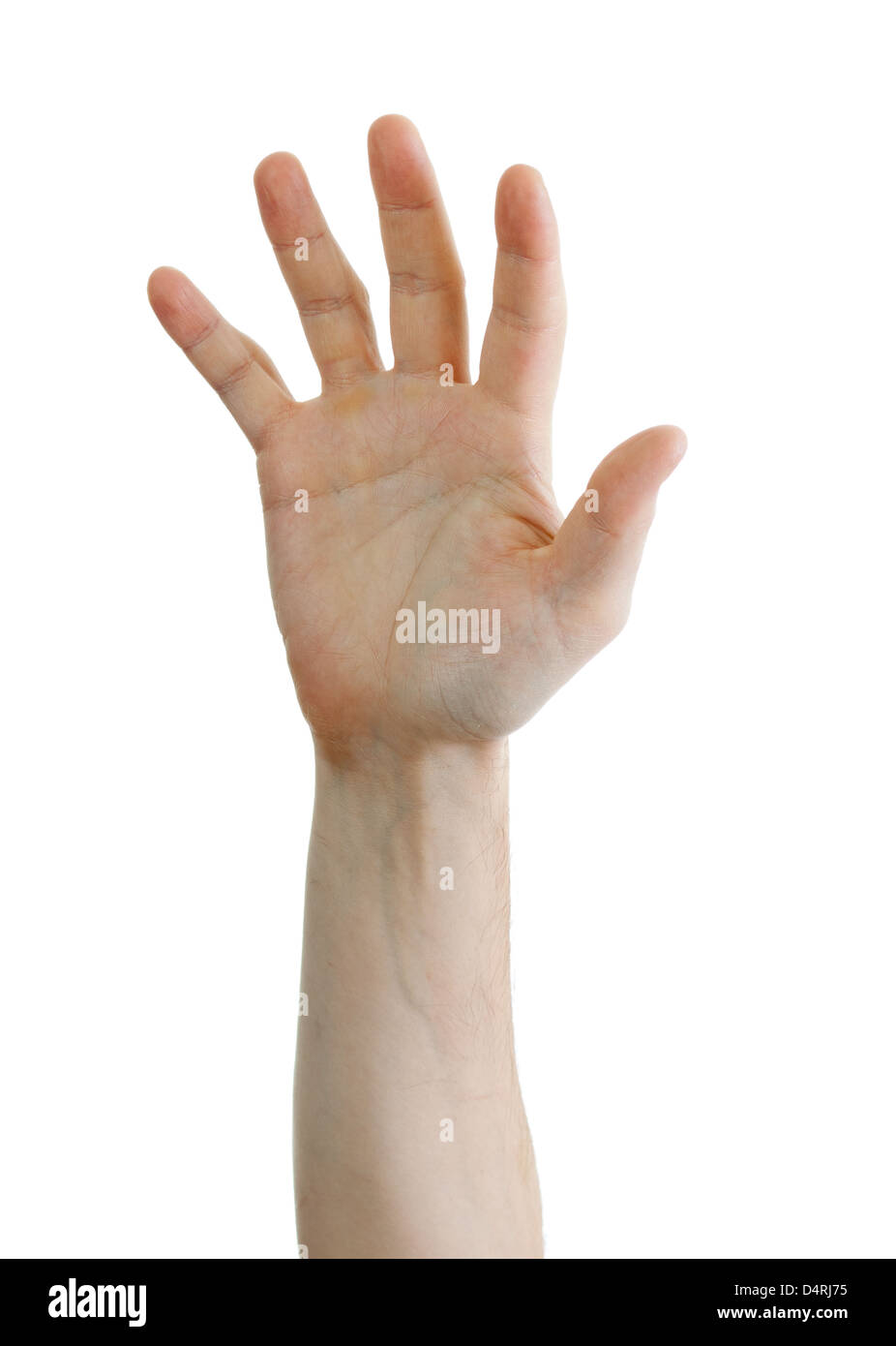 hand calling for help isolated on white background Stock Photo - Alamy