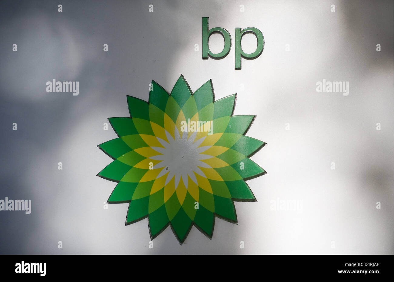 The picture shows the logo of oil company BP at the company?s German ...