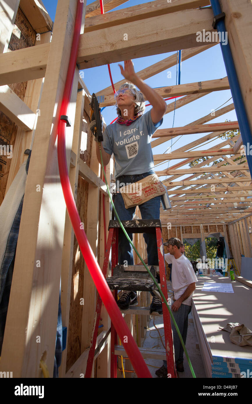 Rebuilding Home for Hurricane Katrina Victim Stock Photo - Alamy