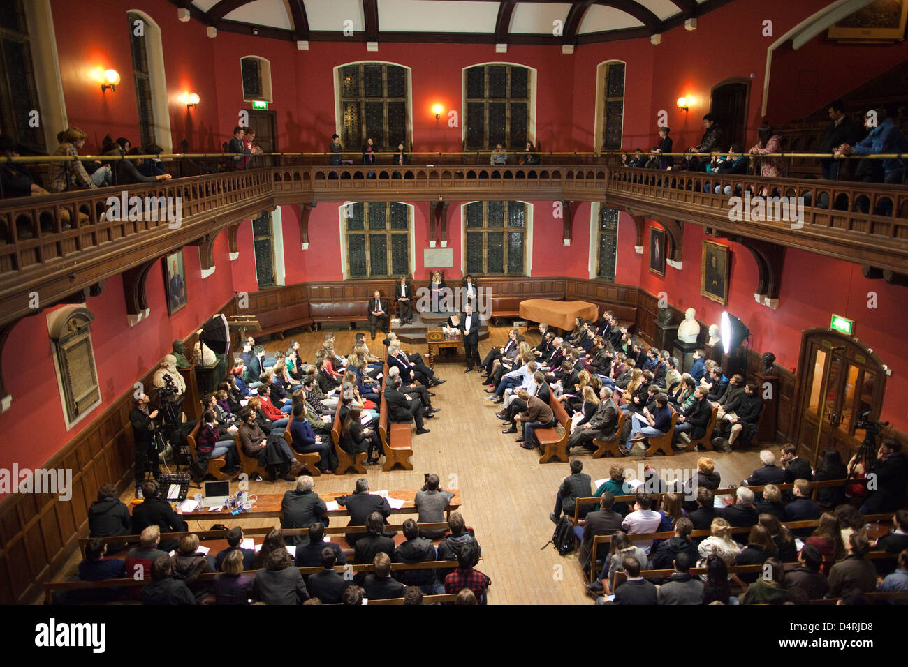 John Peet debates at The Oxford Union Society formal Debating Chamber ...
