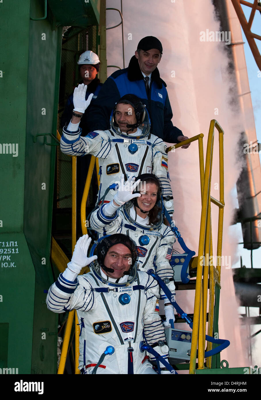 Expedition 23 crew, including Alexander Skvortsov and Mikhail Kornienko ...