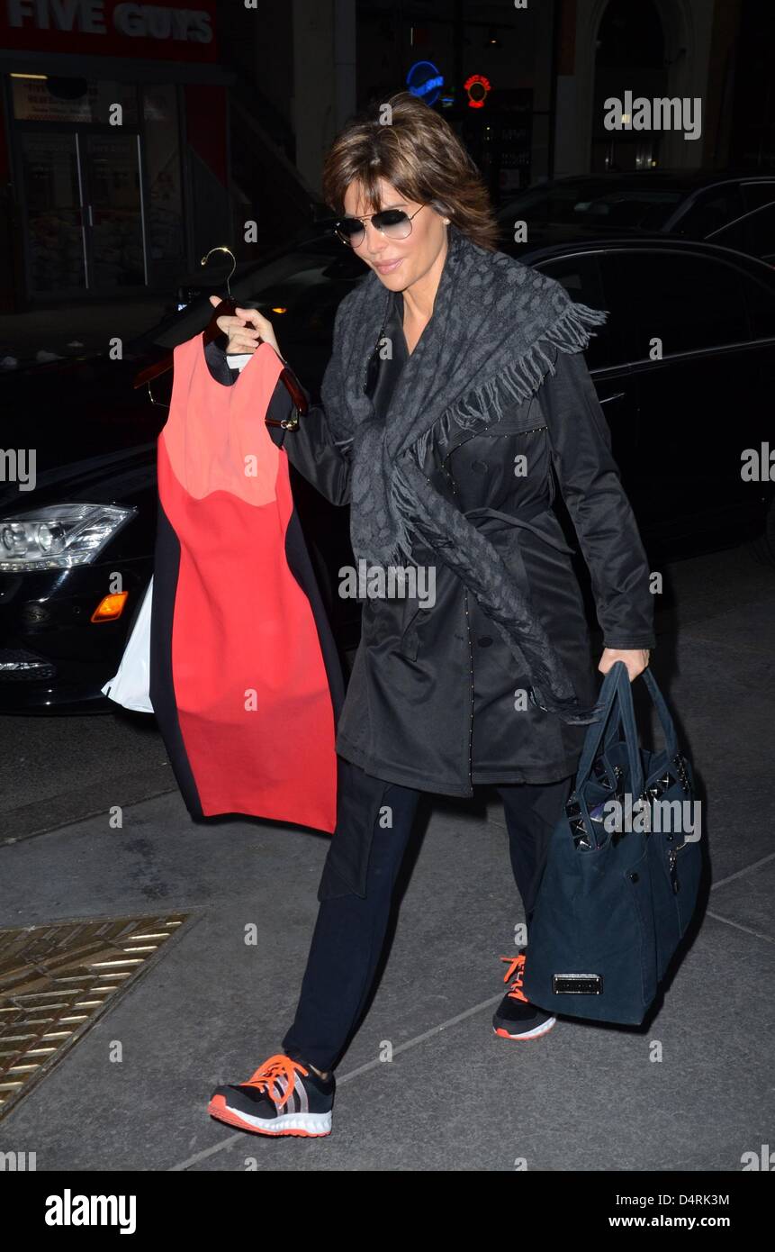 New York, USA. March 18, 2013. Lisa Rinna at talk show appearance for ...