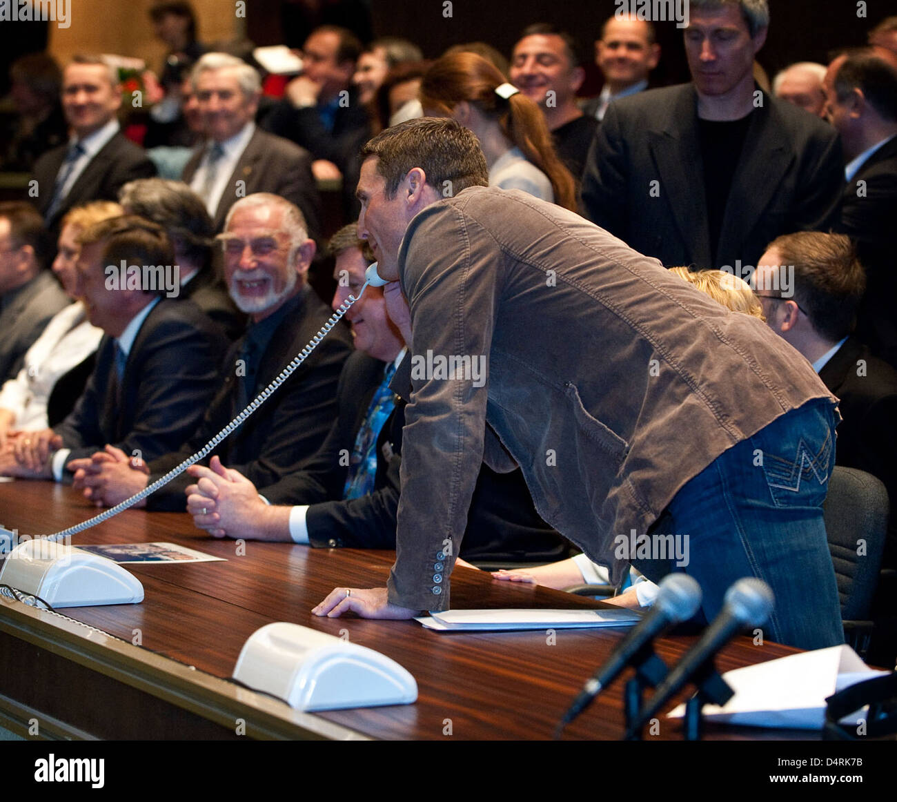 Expedition 23 crew, including NASA astronaut Carla Cioffi and mission ...