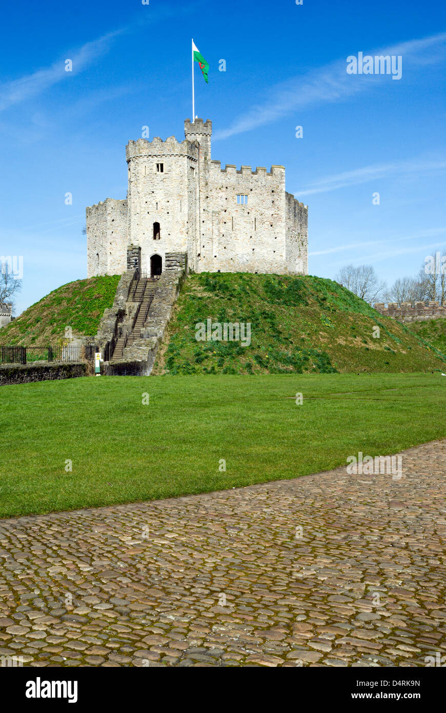 Cardiff castle wales red dragon hi-res stock photography and images - Alamy
