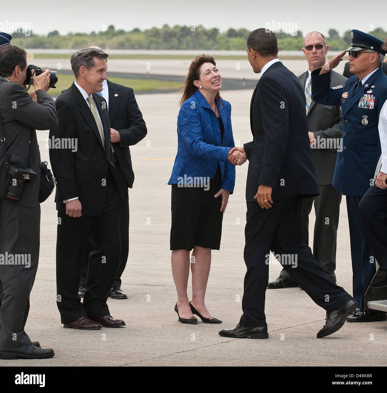 President Barack Obama visited the Kennedy Space Center in Florida to ...