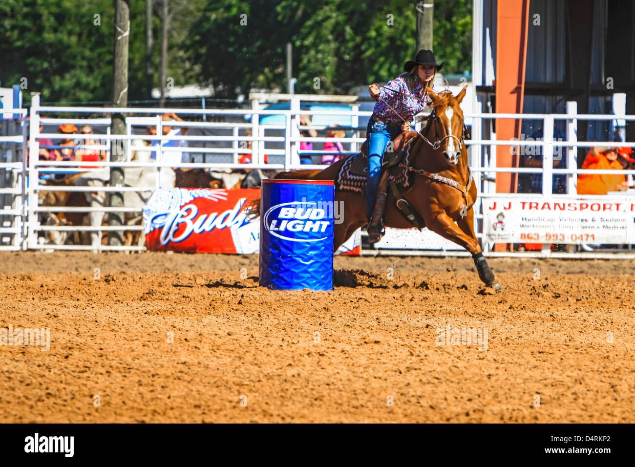 Barrel racing hi-res stock photography and images - Alamy