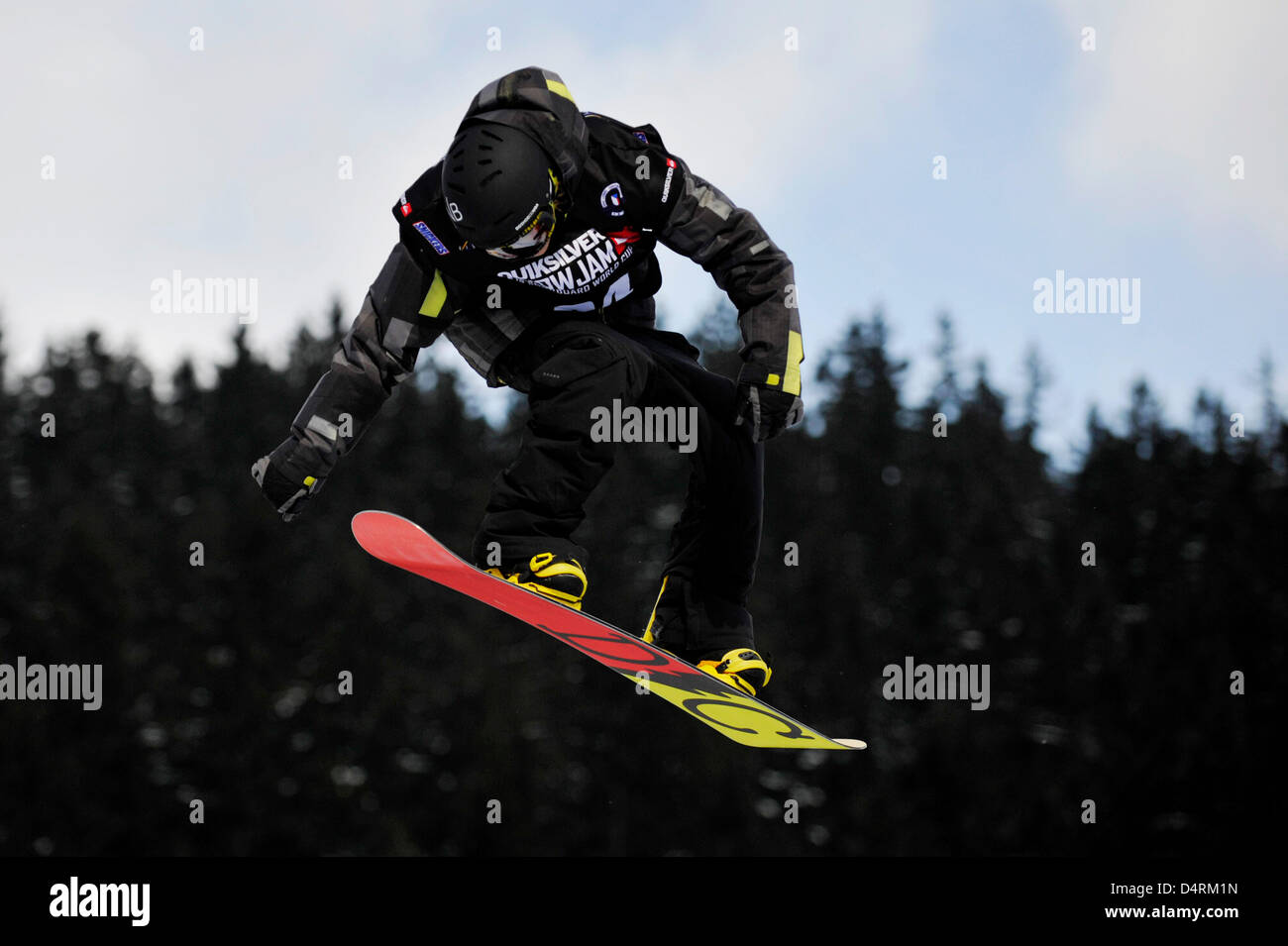 Winner of men's slope style snowboard World Cup event Torstein Horgmo ...