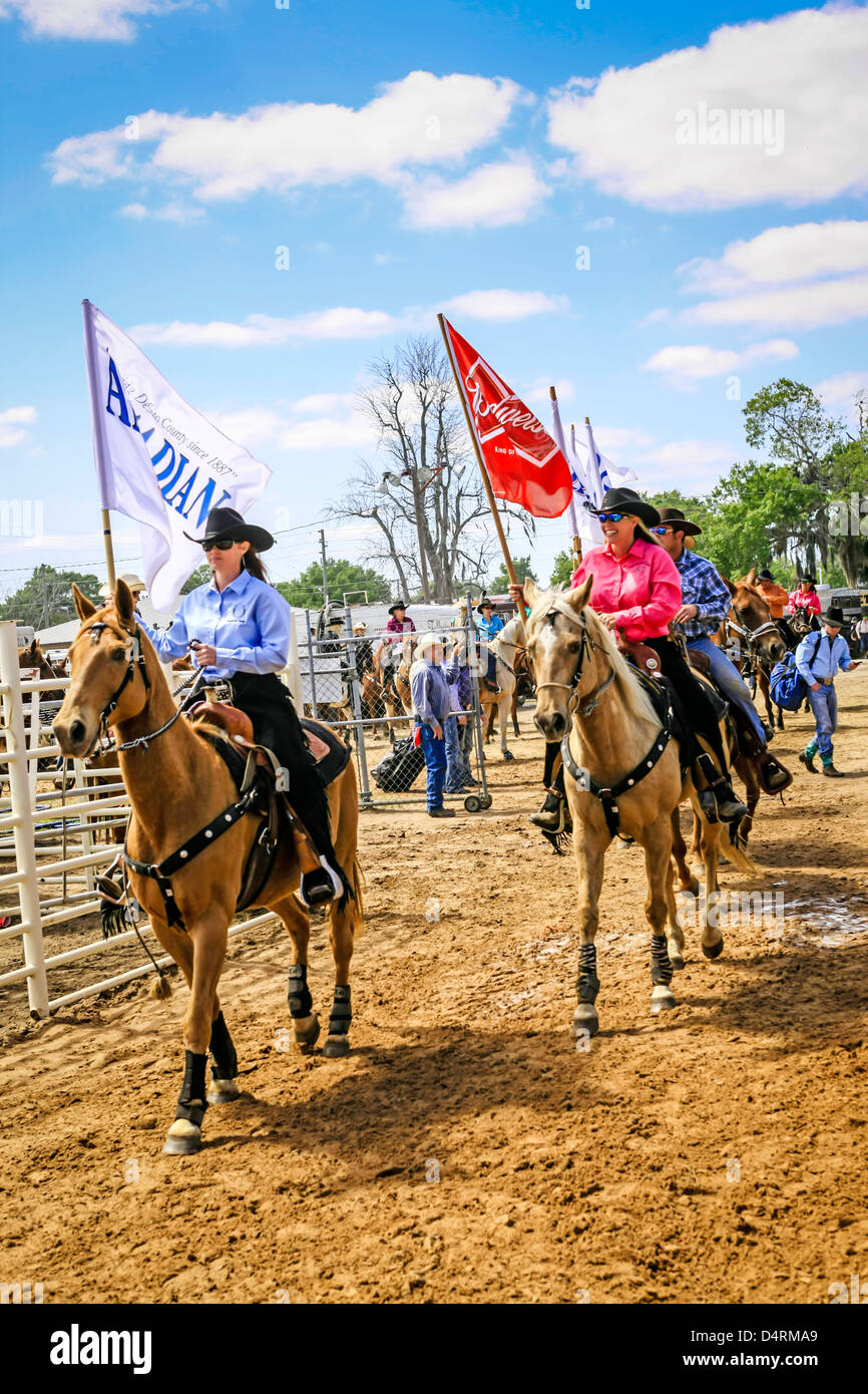 The Florida State 85th Rodeo Championship Opening cerimony in Arcadia ...
