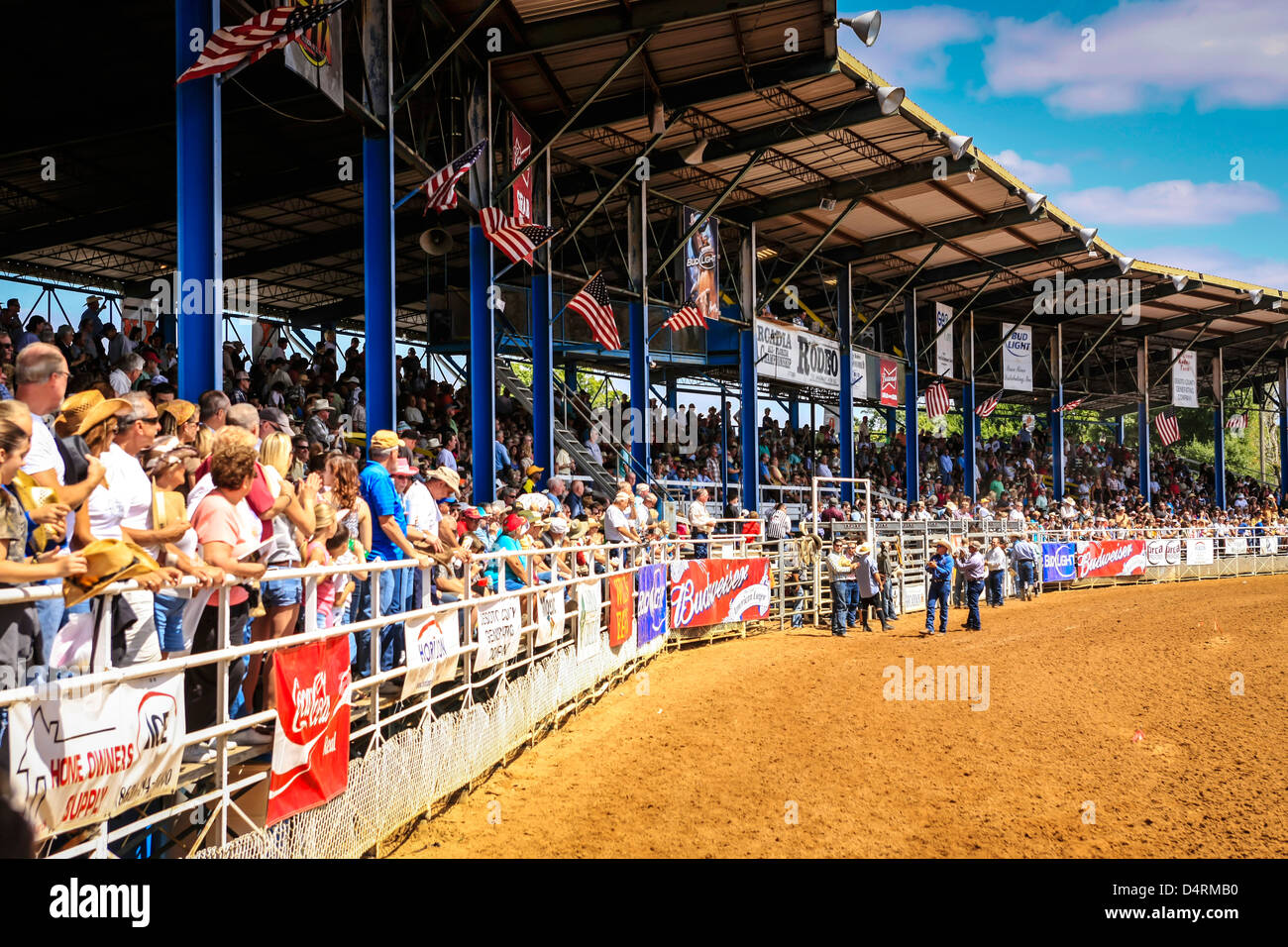 Spectators at the Florida State 85th Rodeo Championships in Arcadia ...