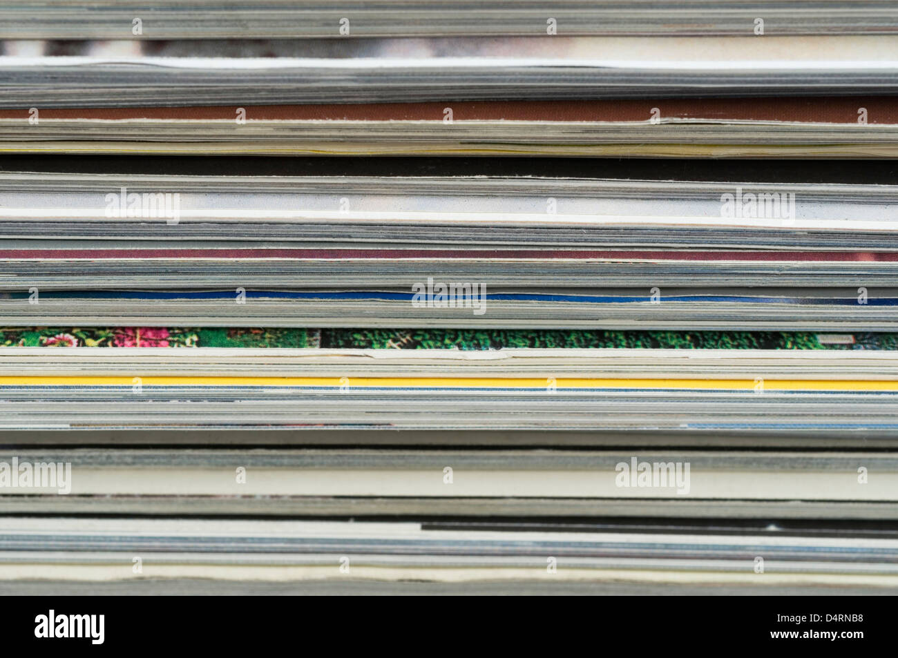 Pile of old magazines Stock Photo - Alamy