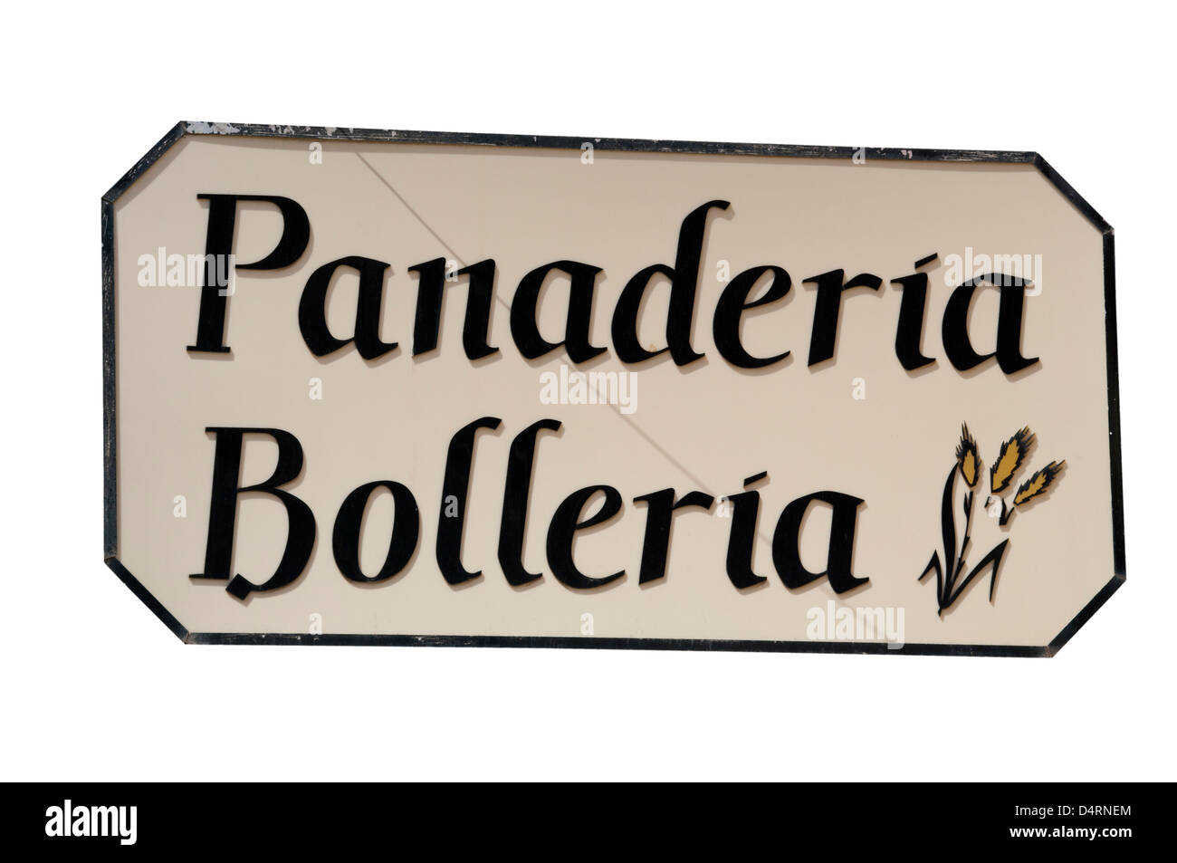 Panaderia Spanish Bakers Advertising Sign Spain Stock Photo - Alamy
