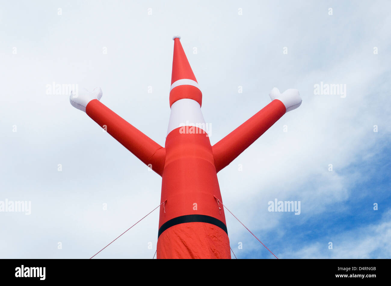 Inflated Santa Claus figure Stock Photo - Alamy