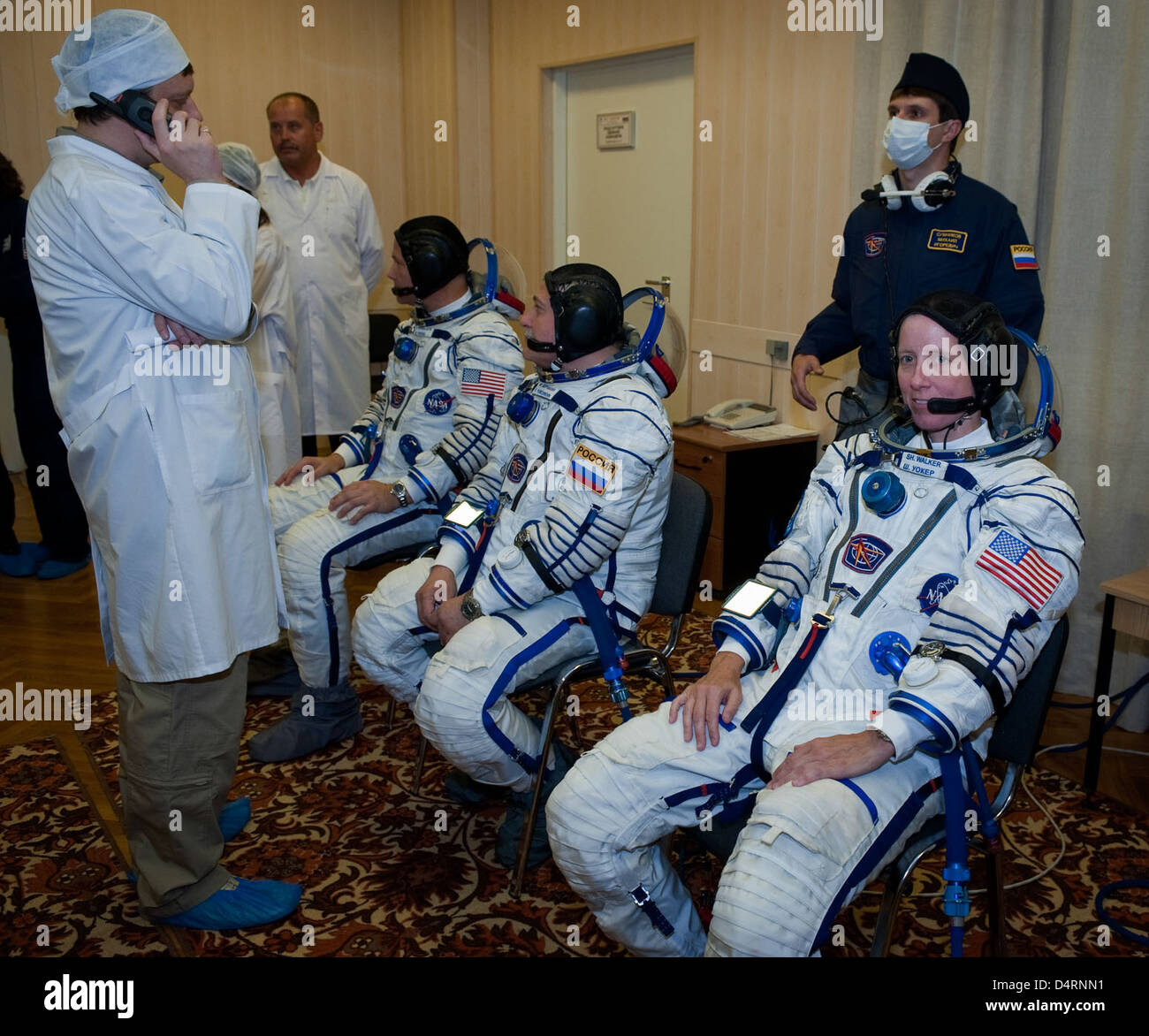 The Expedition 24 crew launched aboard the Soyuz rocket from Baikonur ...