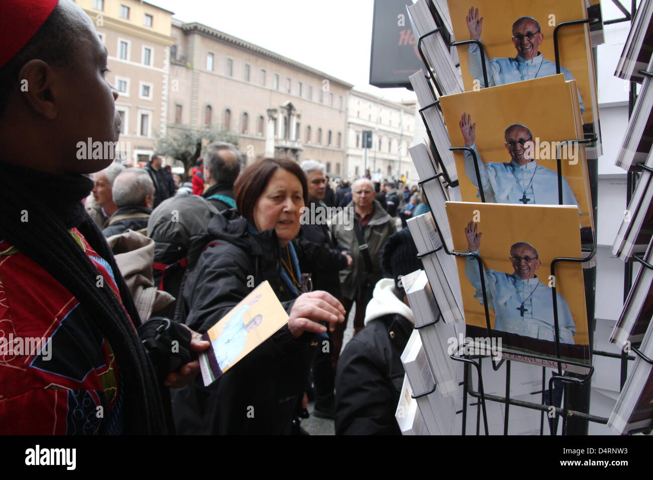 Vatican City. 17th March, 2013. The first Angelus Sunday Blessing by ...