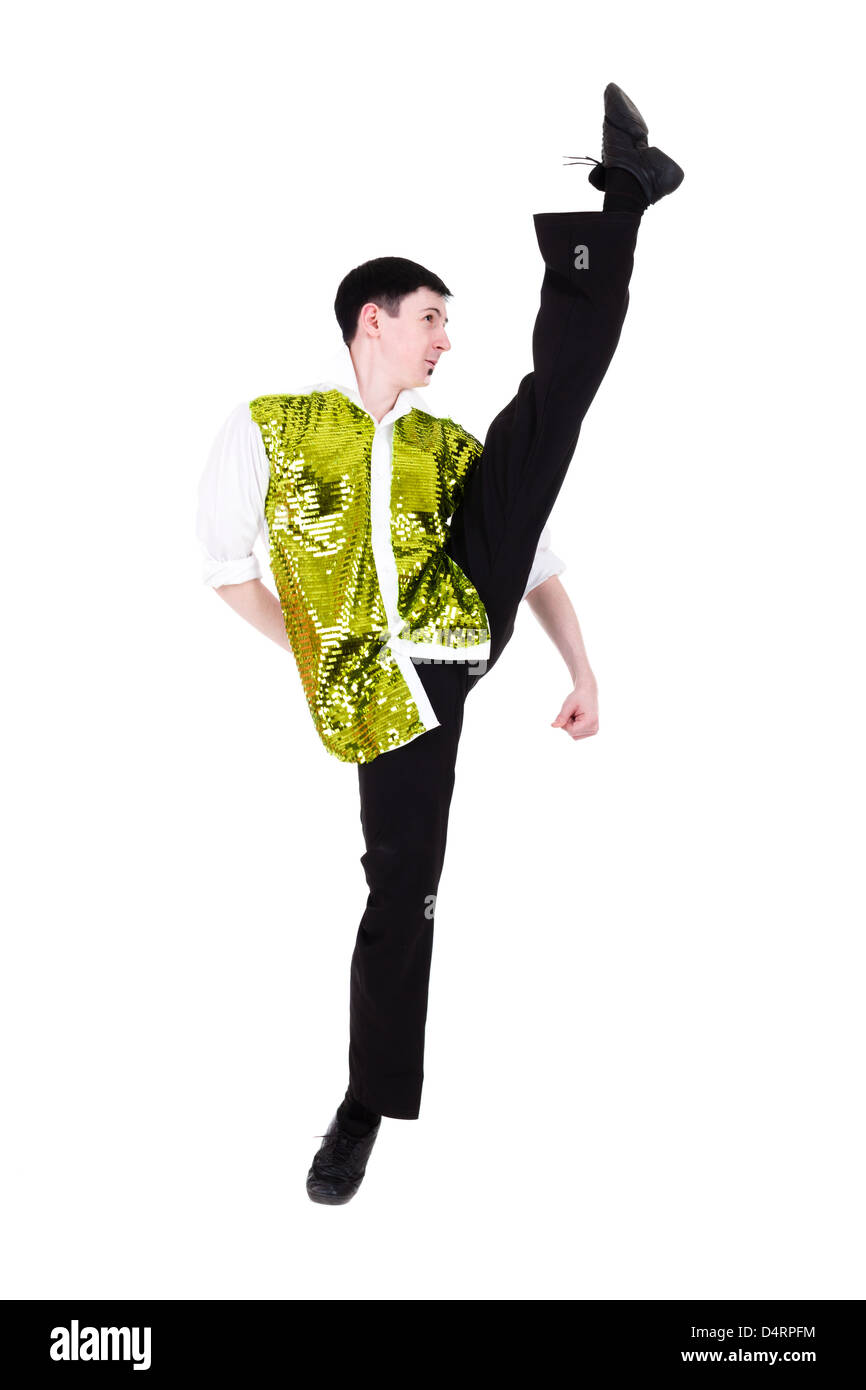 friendly smiling dancer showing some movements Stock Photo - Alamy